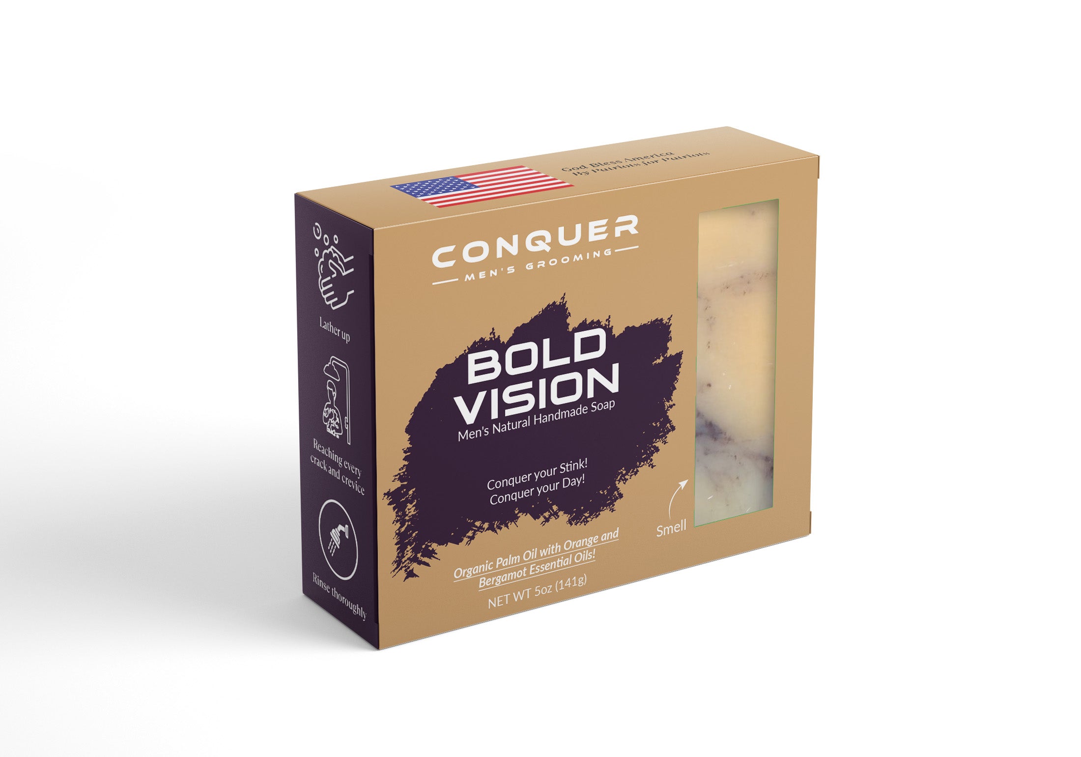 Men's Bar Soap - Bold Vision – Conquer Men's Grooming
