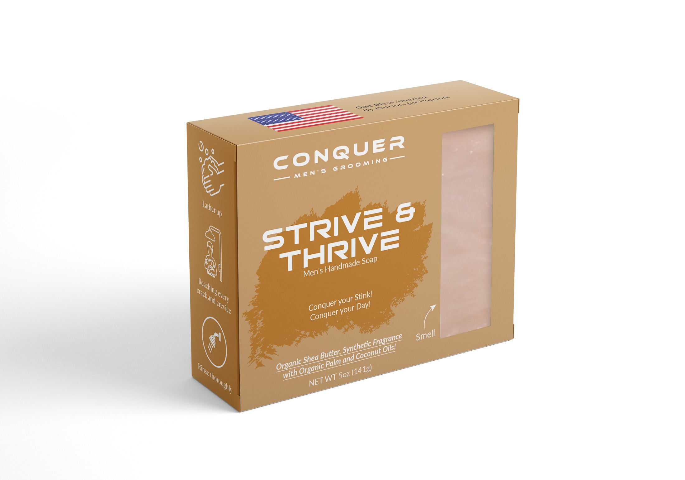 Men's Bar Soap - Strive & Thrive – Conquer Men's Grooming
